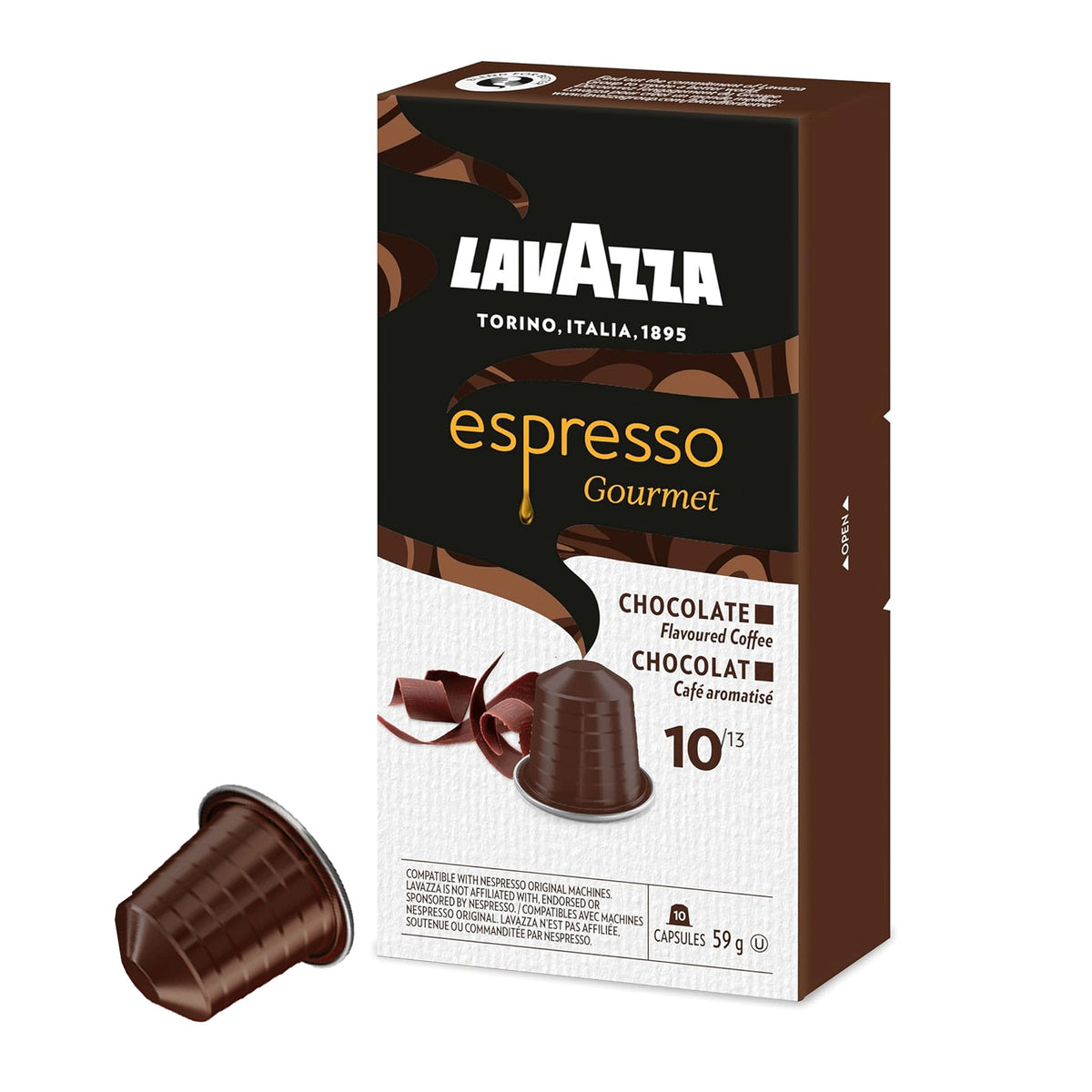 Lavazza Espresso Gourmet 10 Chocolate Capsule Nespresso Compatible Pod – Stormbrew